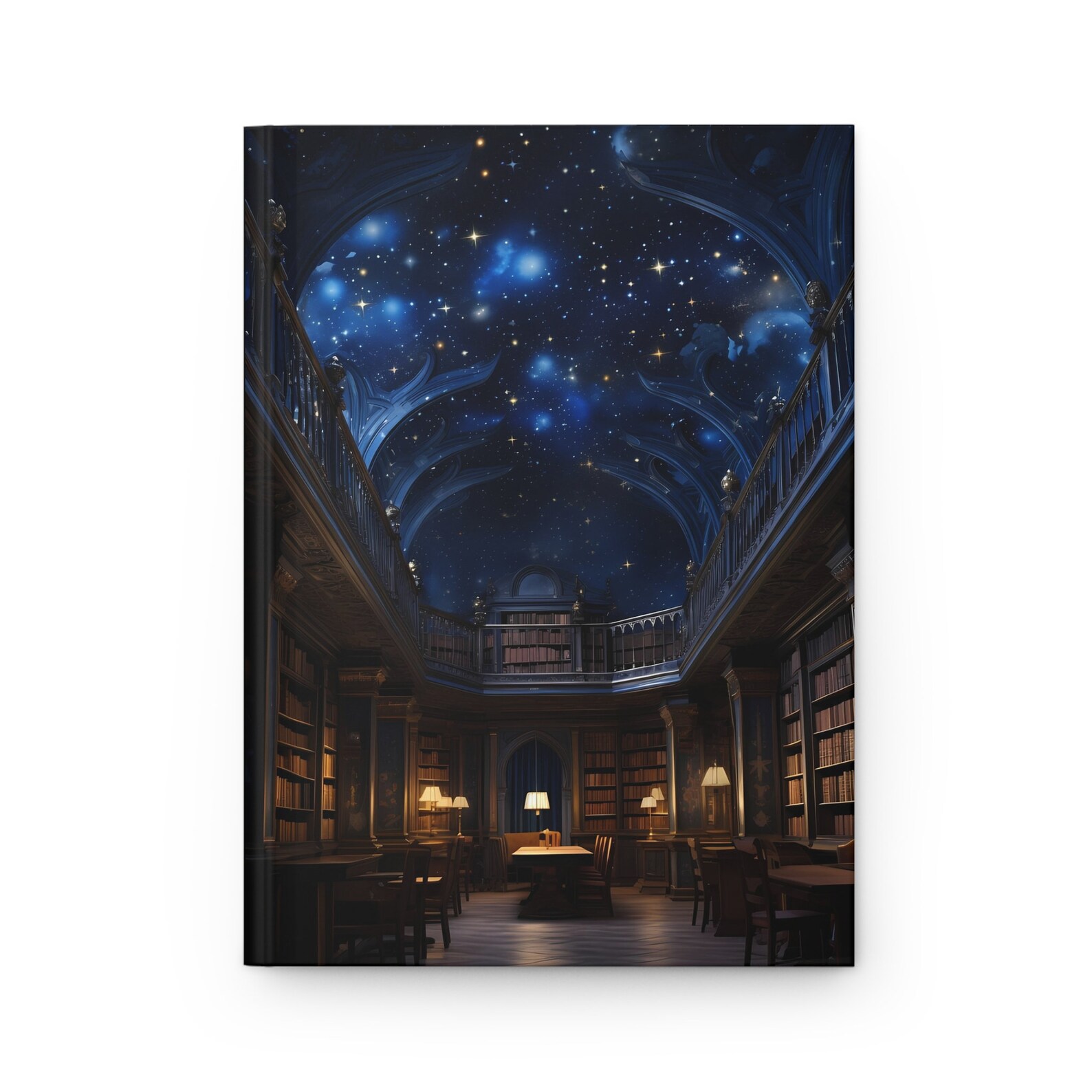 Hardcover Starry Night Library Journal - Etsy