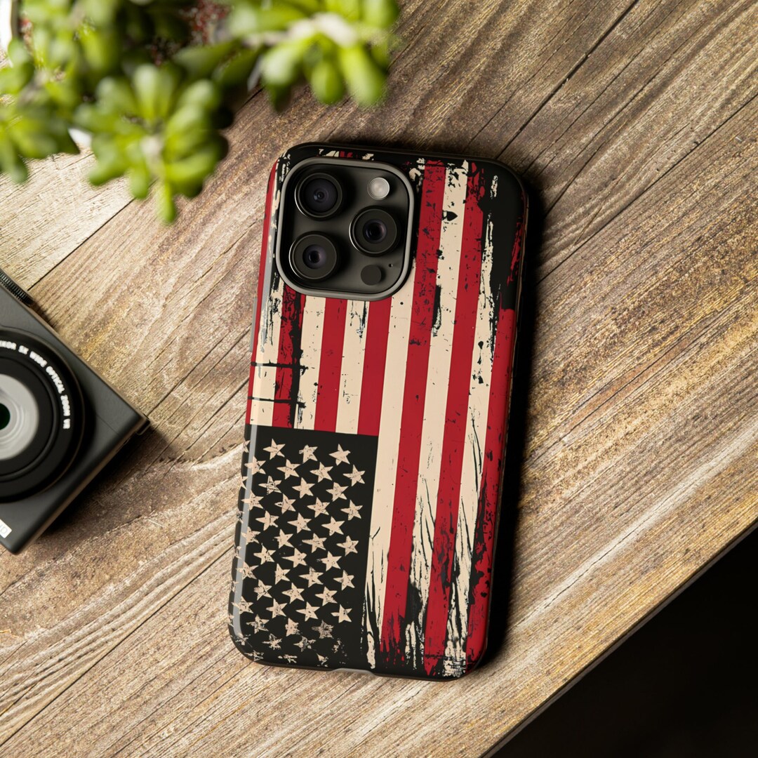 American Distressed Flag Phone Case, American Flag Phone Case, Stars ...