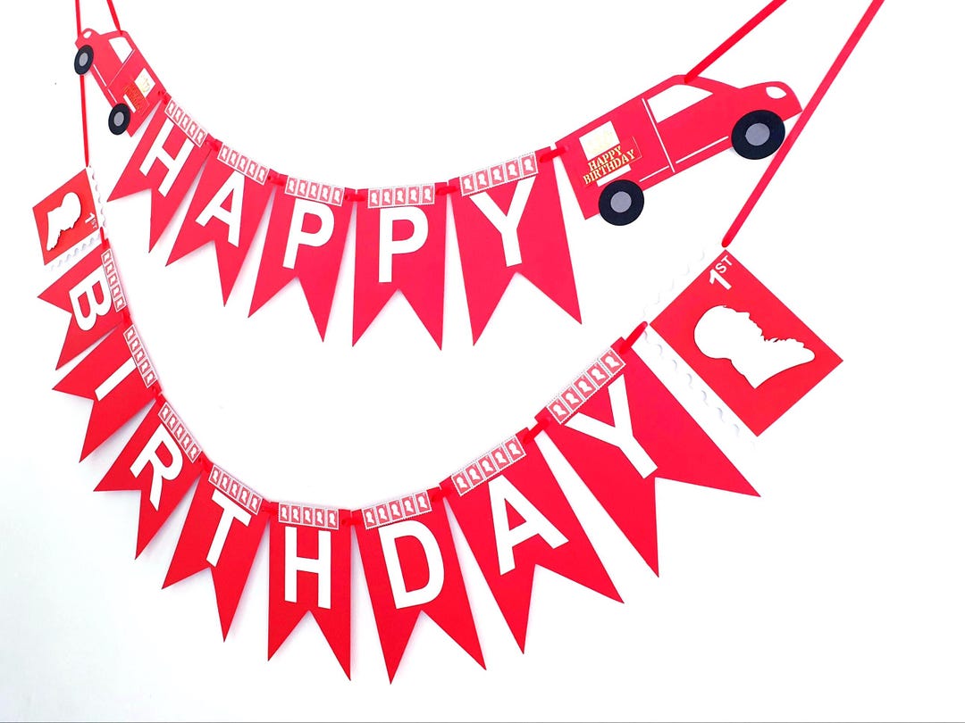 Postman Happy Birthday Banner- Postman Banner-post Office Birthday ...