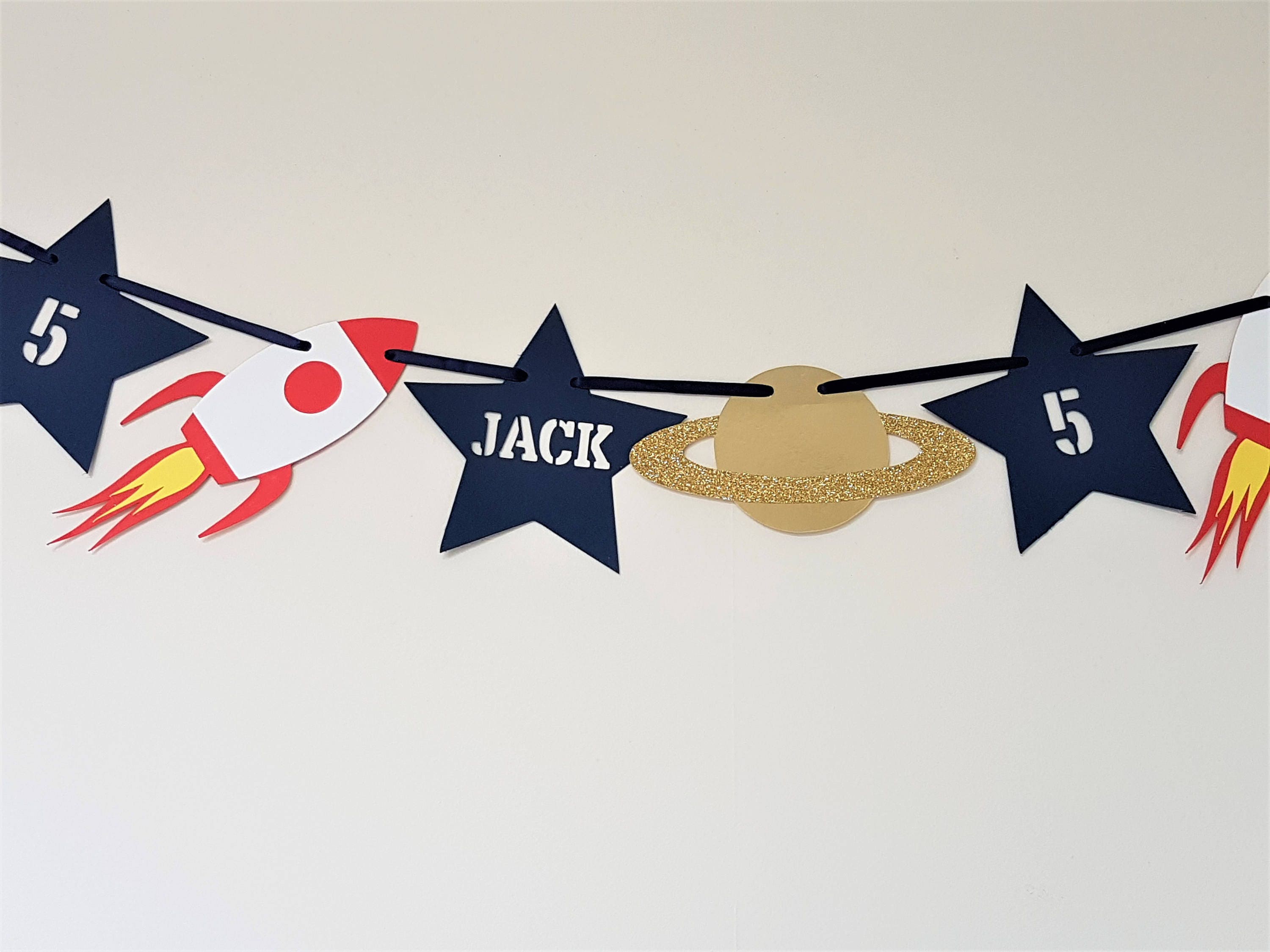 Space Banner- Personalised Space Party Banner - Space Birthday ...