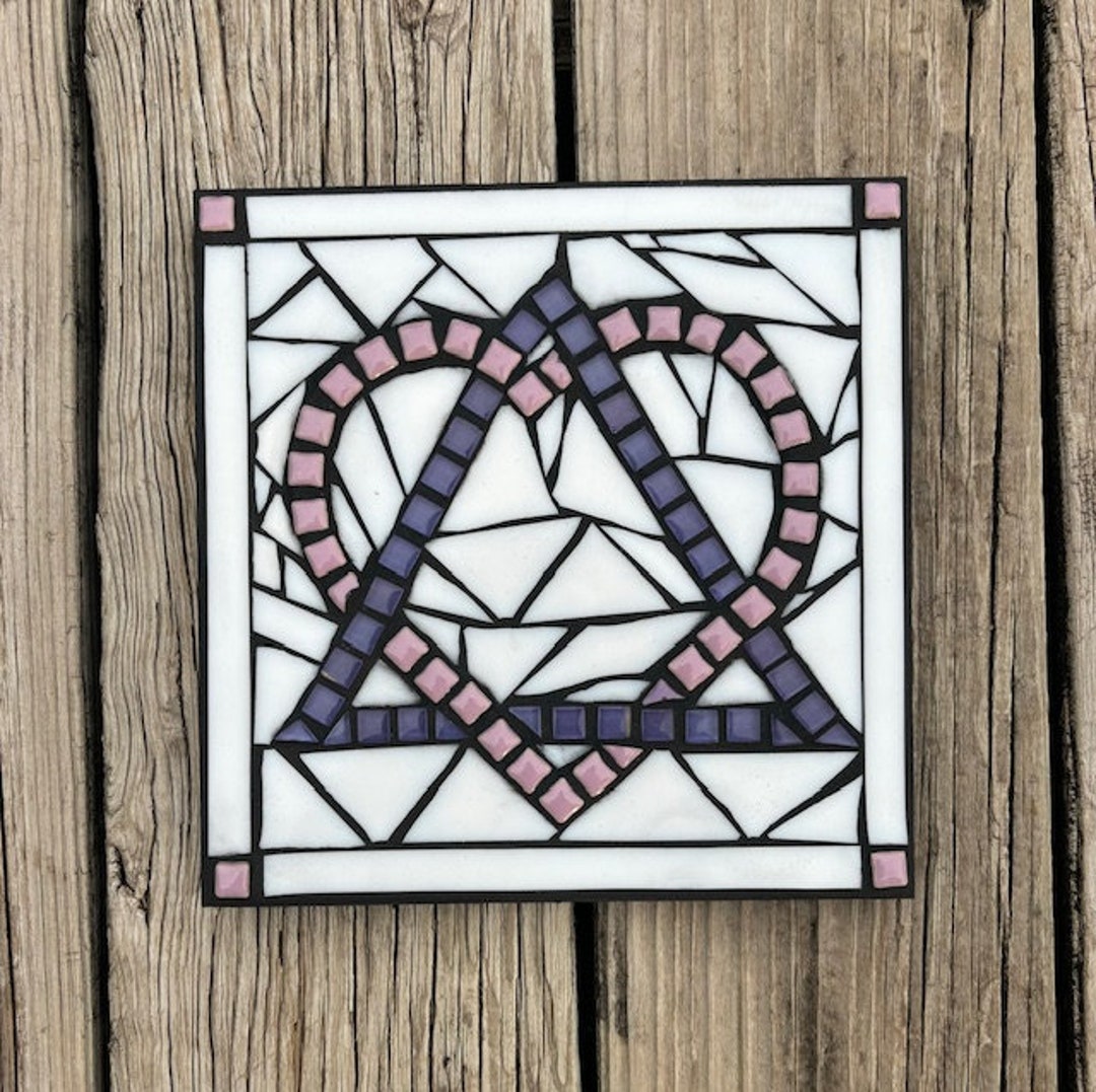 Adoption Mosaic, Stained Glass Mosaic, Wall Plaque, Adoption Symbol ...