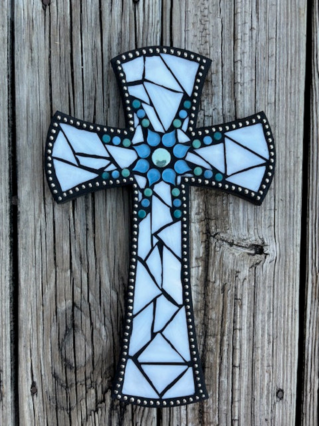 Religious Cross, Mosaic Wall Cross, Original Design, Gift for Wedding ...