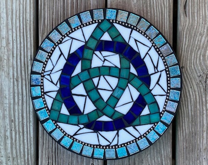 Stained Glass Mosaic, Celtic Knot, Trinity Knot, Eternity, Mosaic Knot ...