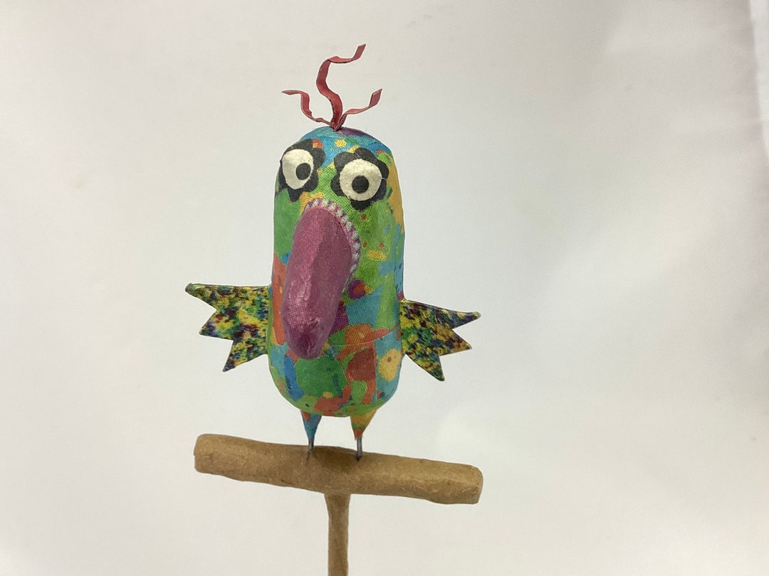 Rainbow Splat Bird - Etsy