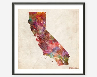 California map | Etsy