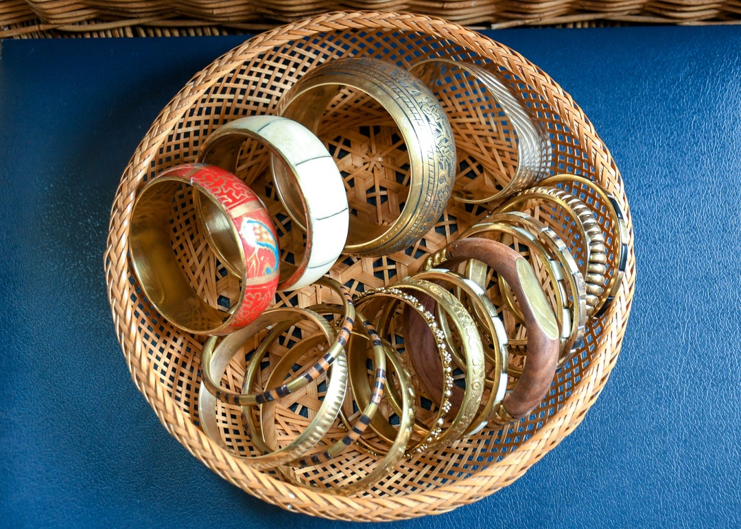 Brass Bangles, Bangles, Brass Bracelet, Vintage Bracelet, Brass Bangle Bracelet, Brass Bangle ...