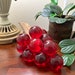 MCM Vintage Lucite Grape Cluster, Red Lucite Grapes, Mid-century Lucite ...