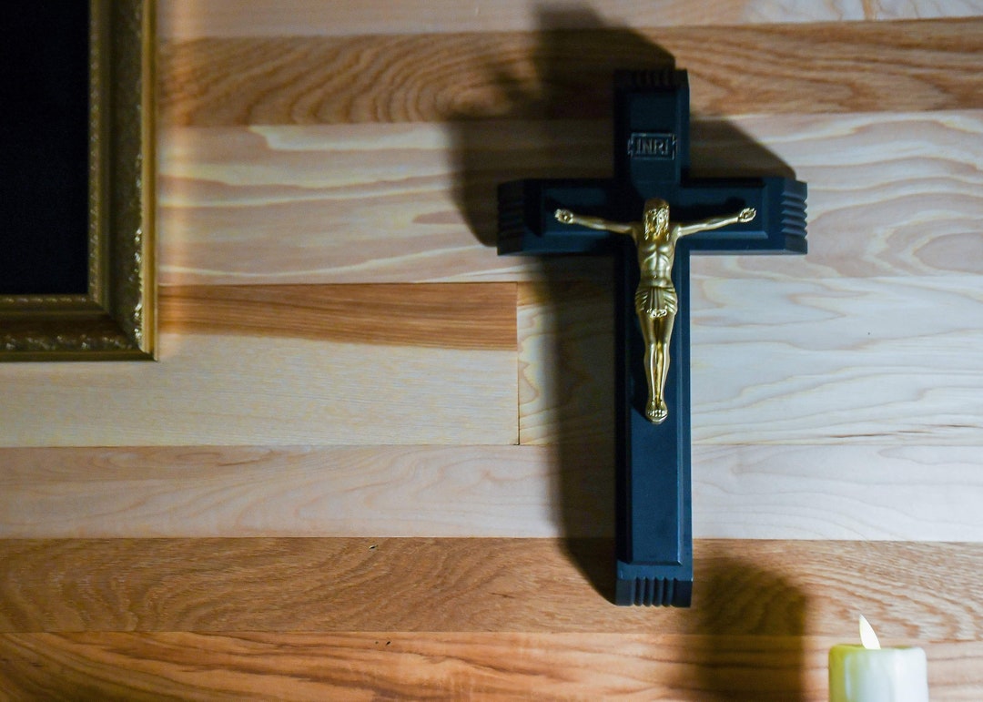 Vintage Crucifix, Wall Crucifix for Home, Wood Crucifix, Vintage Wall ...