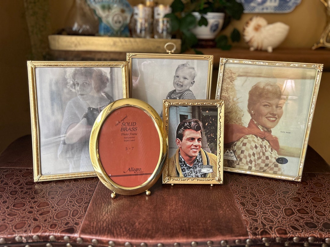Vintage Brass Frames, Ornate Gold Frame, Vintage Frame Set, Vintage ...