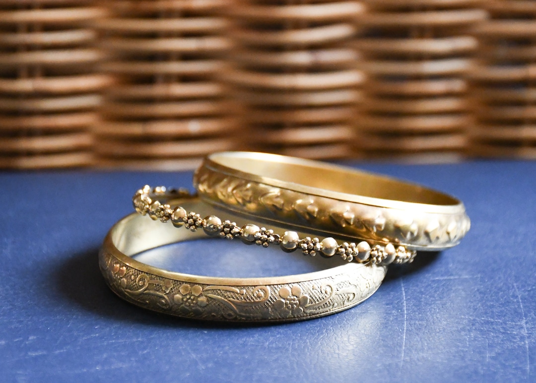 Vintage Brass, Brass Bangles, Brass Bangle Bracelet, Vintage Bracelet ...