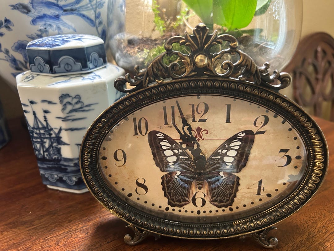 Dark Academia Clock, Vintage Ornate Clock, Gothic Victorian Clock ...