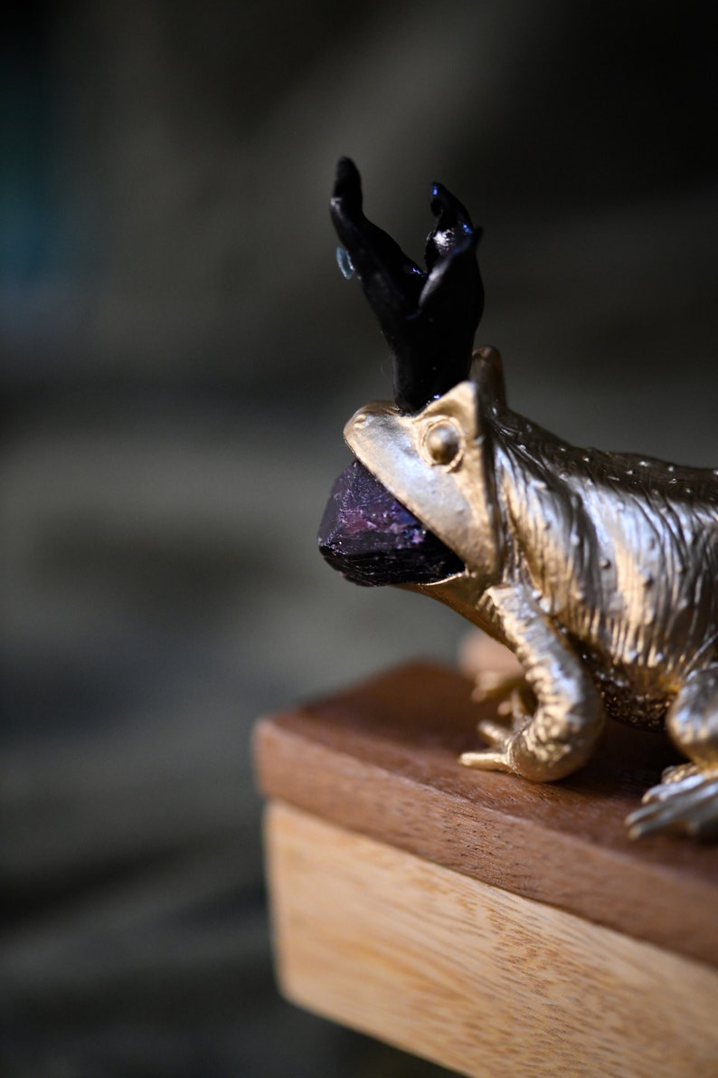 Garden Frog Frog Statue Cottagecore Frog Goth Frog Frog - Etsy