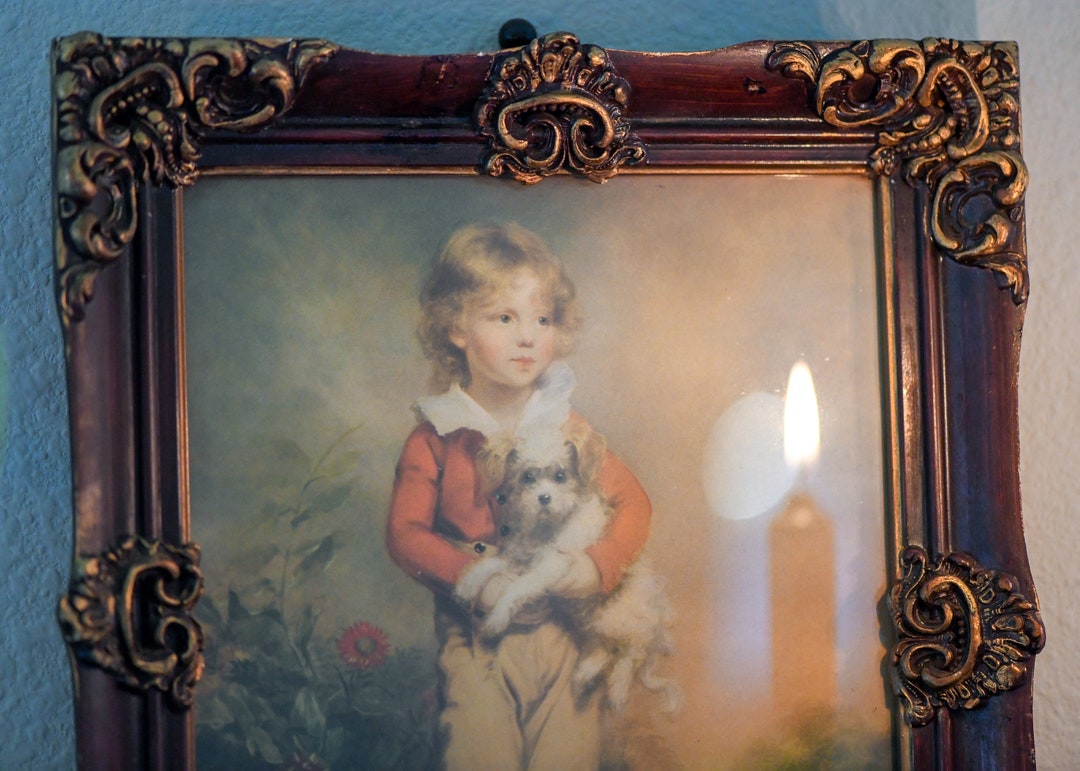 Vintage Framed Print, Ornate Gold Frame, Vintage Framed Art, Baroque ...