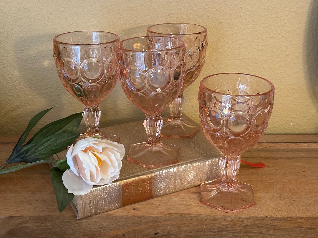 Vintage Pink Glasses, Fostoria Moonstone, Vintage Cocktail Glass ...