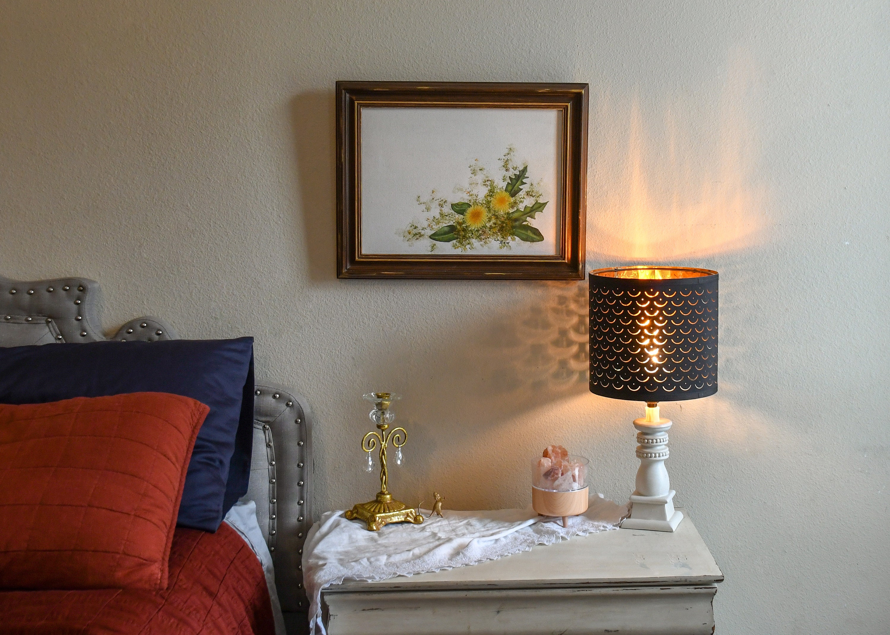 Vintage Painting Original, Original Painting, Vintage Dandelion ...