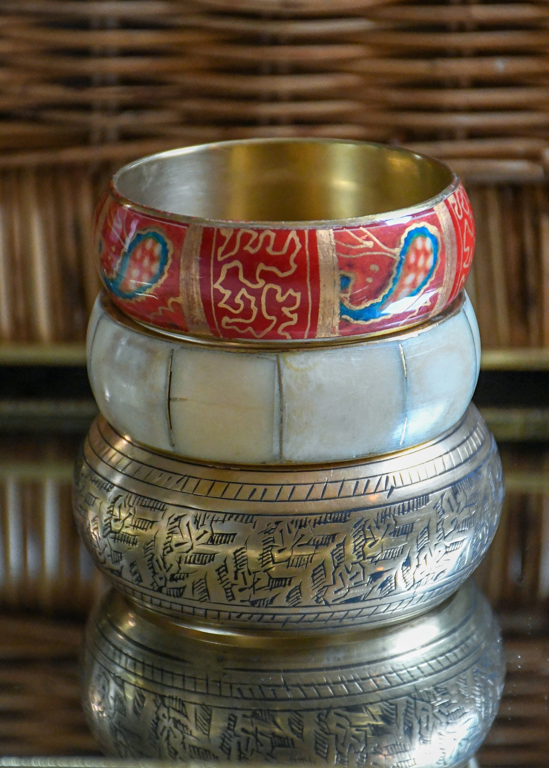 Brass Bangles, Bangles, Brass Bracelet, Vintage Bracelet, Brass Bangle Bracelet, Brass Bangle ...