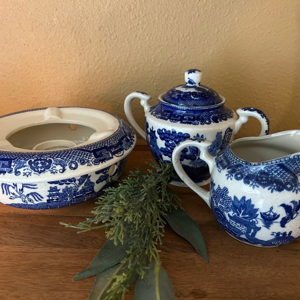 Blue Willow Tea Set - Etsy