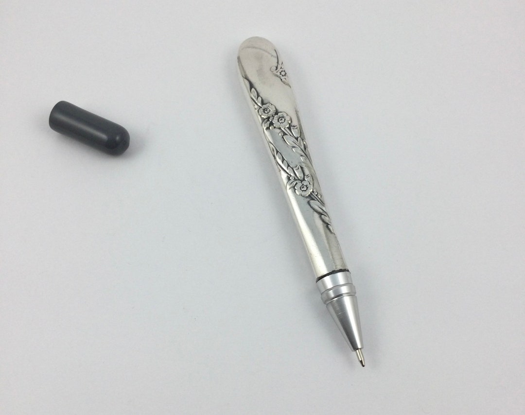 Silverplate Knife Handle Ink Pen - Refillable Writing Pen #11584 - Etsy