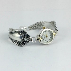 Spoon Handle Watch - Size 6 1/4 Inches - Silver / Gold Watch - # 8504 ...