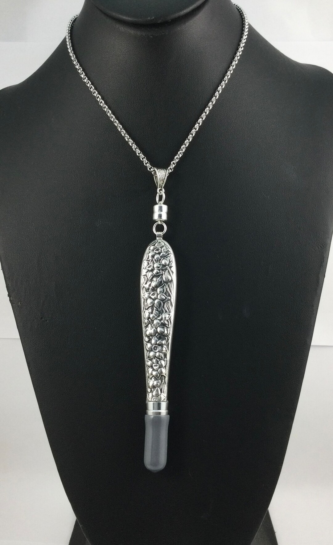 Detachable Silverplate Ink Pen Necklace – Magnetic Clasp, Stainless ...