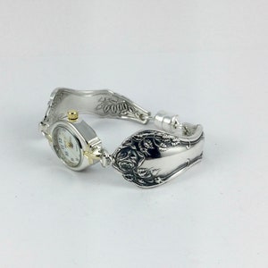 Spoon Handle Watch - Size 6 1/4 Inches - Silver / Gold Watch - # 8504 ...