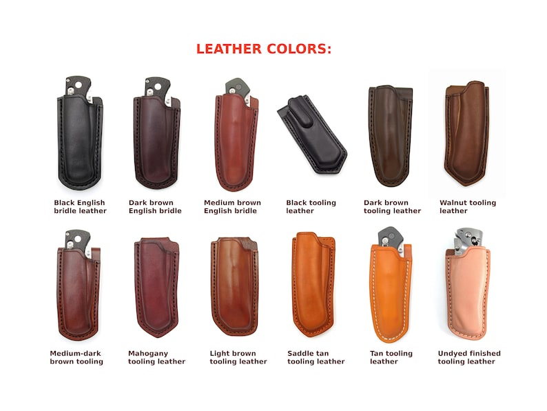 Custom Leather Sheath for Benchmade Crooked River Folding Knife - Etsy