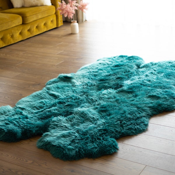Turquoise Rug - Etsy