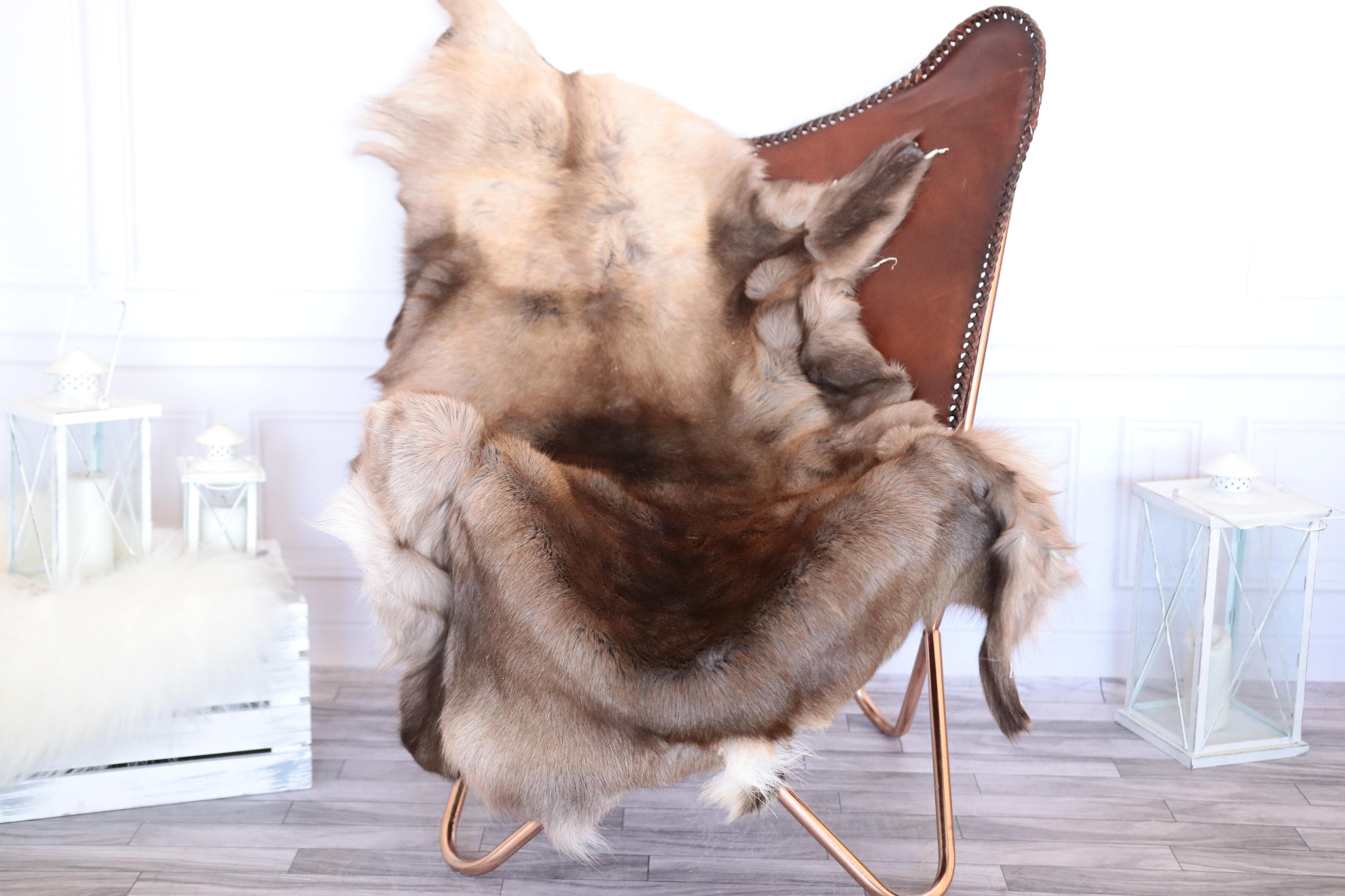 Reindeer Hide | Reindeer Rug | Reindeer Skin | Throw XXL GIANT ...