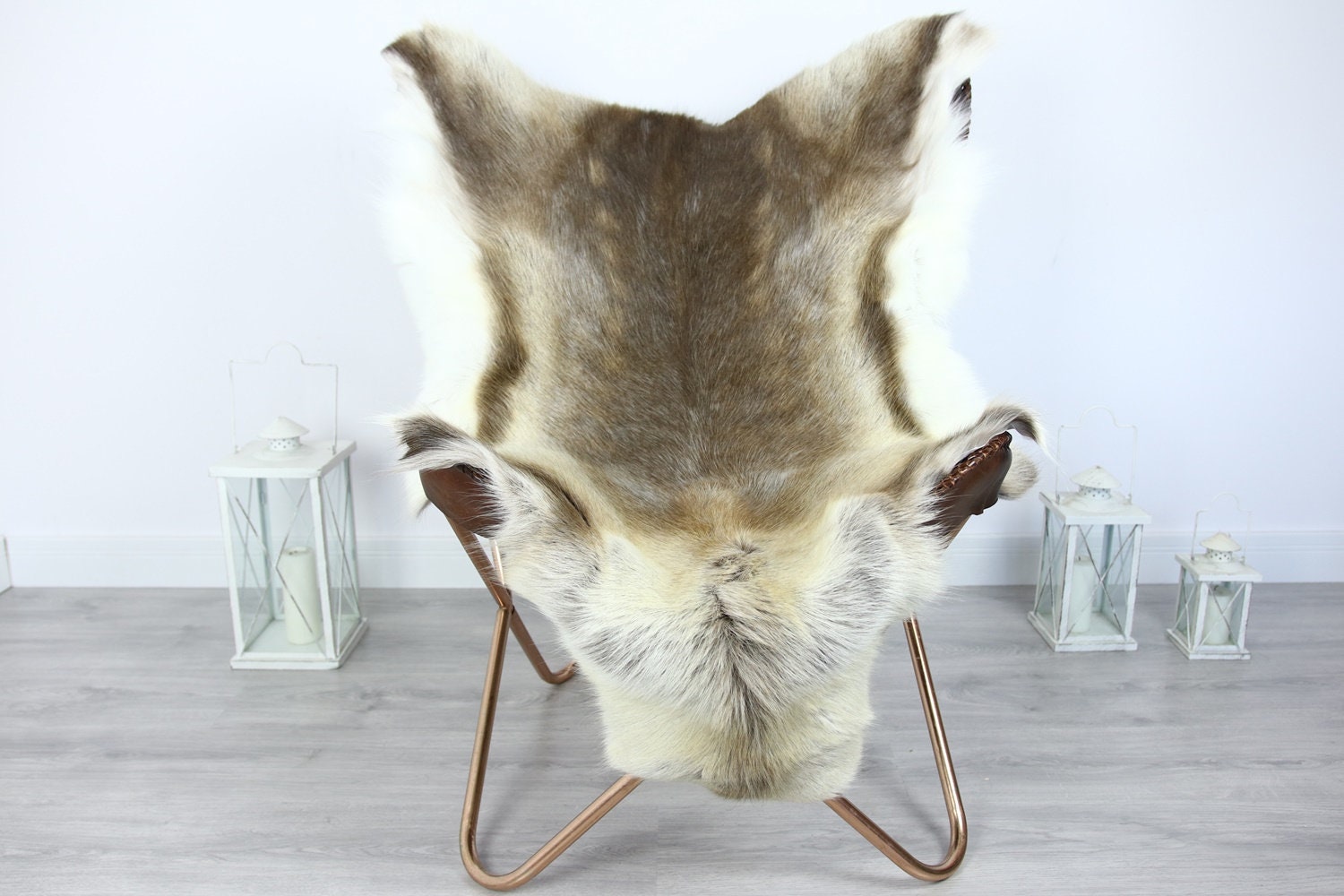 Reindeer Hide | Reindeer Rug | Reindeer Skin | Throw XXL EXTRA LARGE ...