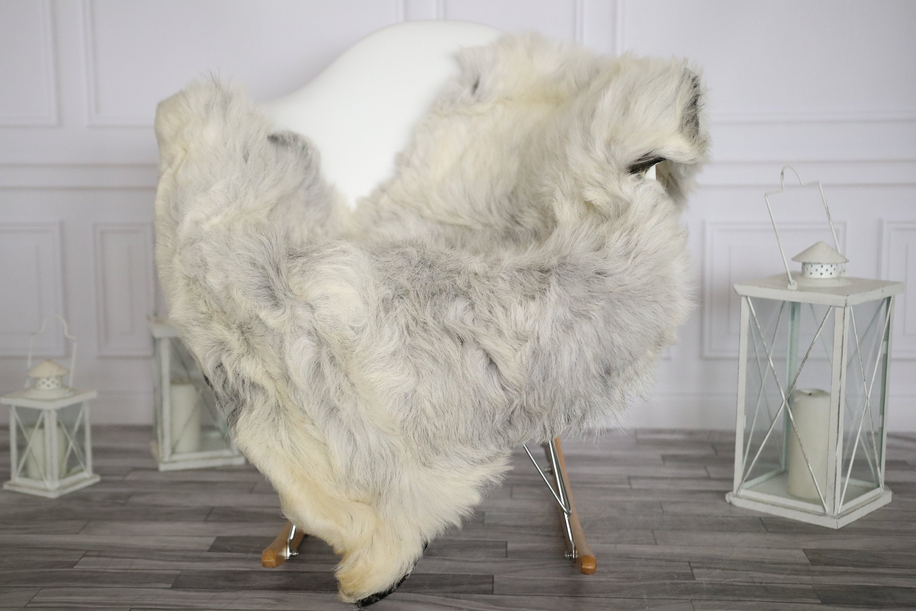 Organic Sheepskin Rug, Real Sheepskin Rug, Gute Sheepskin, Beige Gray ...