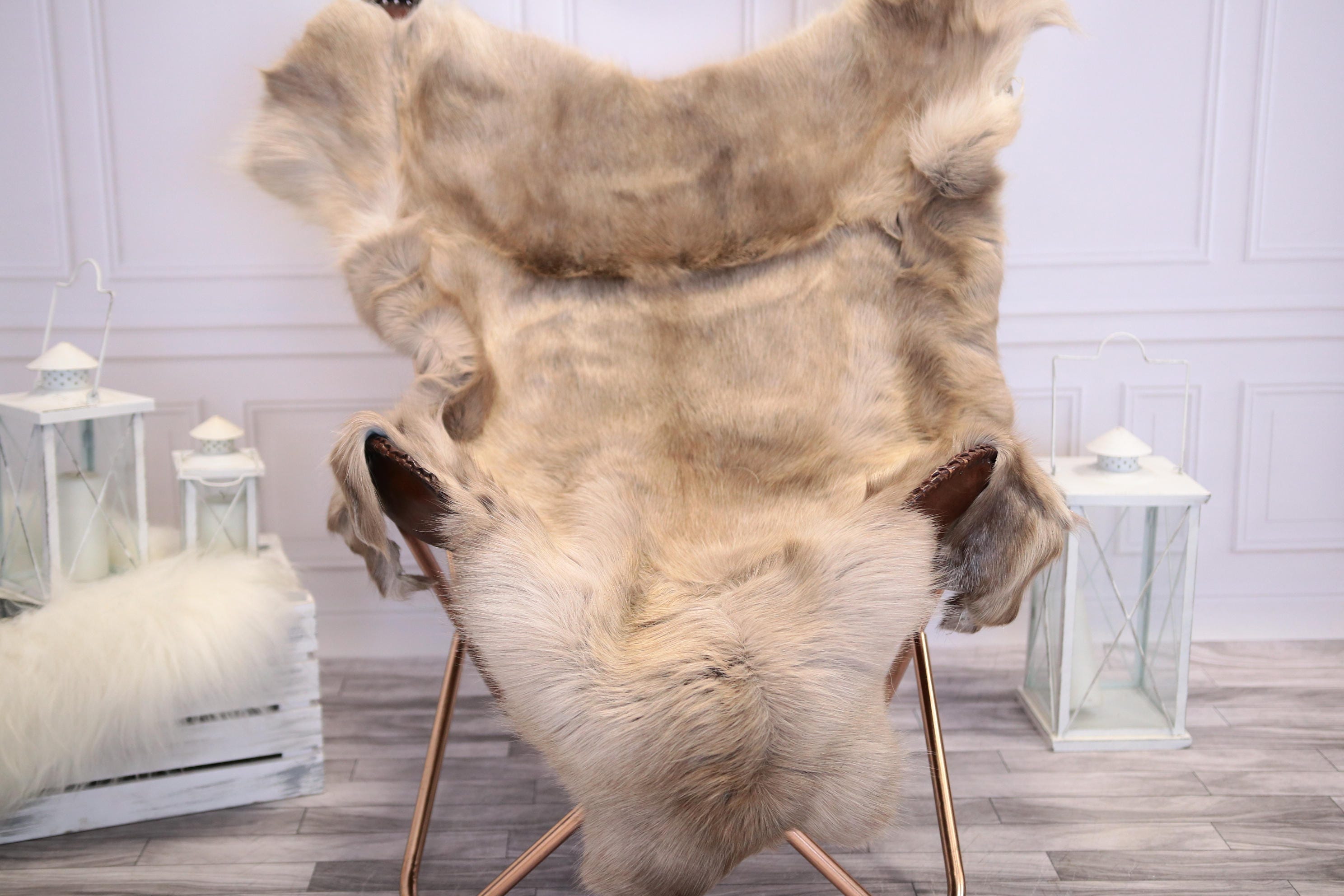 Reindeer Hide | Reindeer Rug | Reindeer Skin | Throw XL LARGE ...