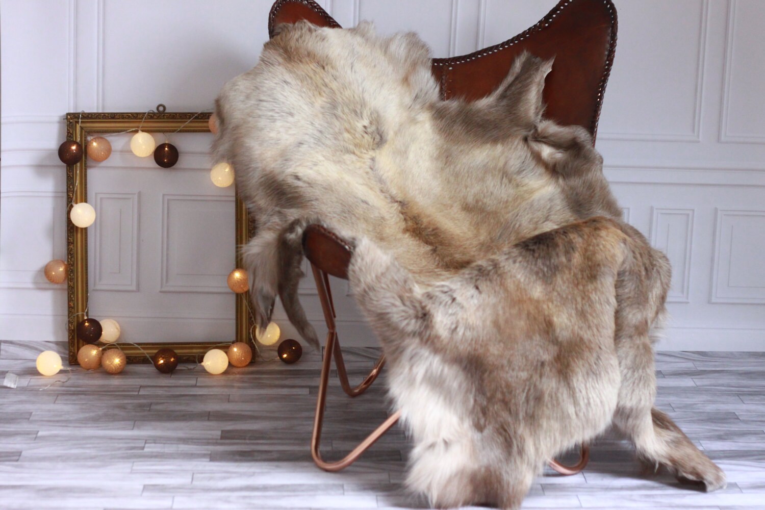Reindeer Hide | Reindeer Rug | Reindeer Skin | Throw XXL EXTRA LARGE ...