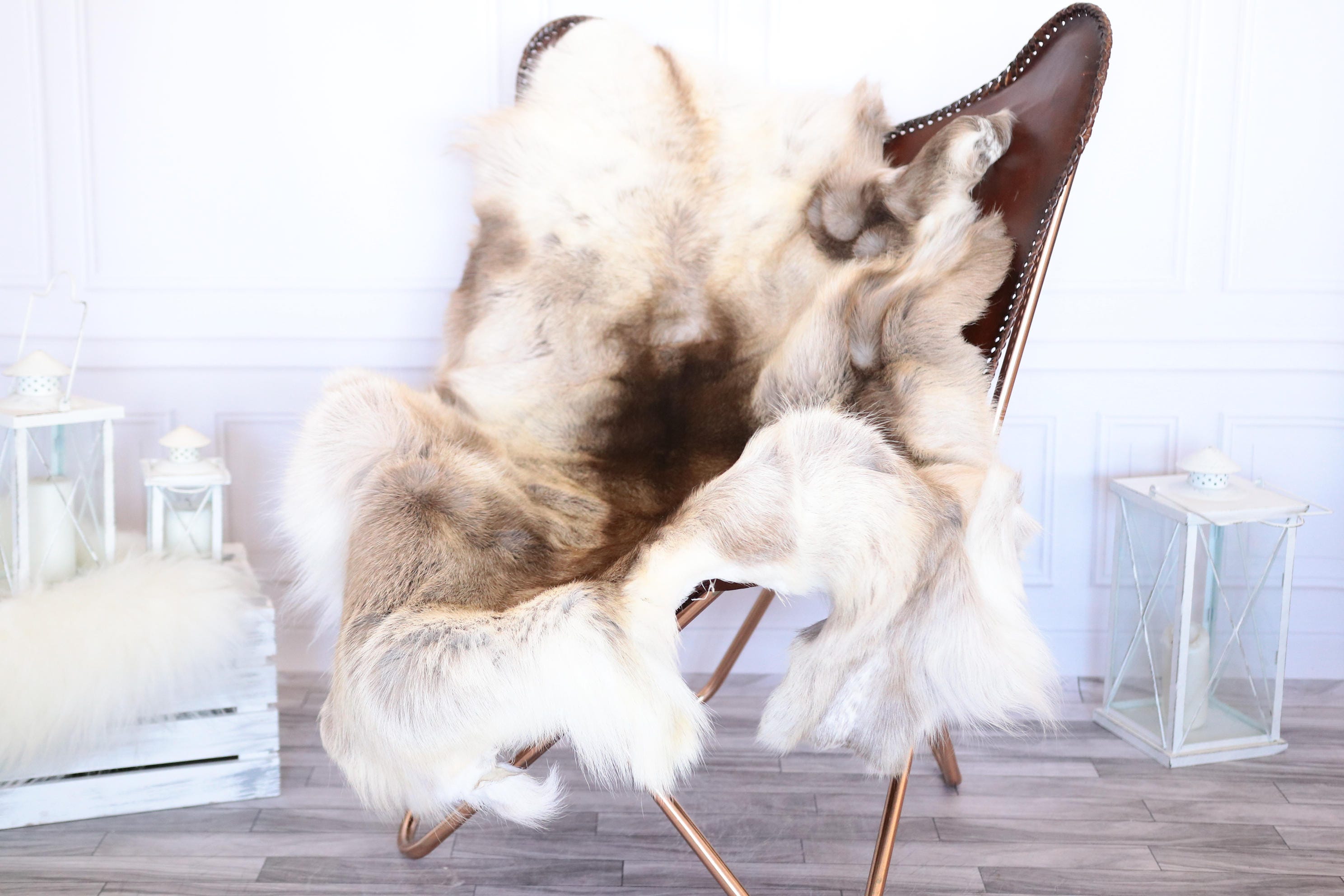 Reindeer Hide | Reindeer Rug | Reindeer Skin | Throw XL EXTTRA LARGE ...