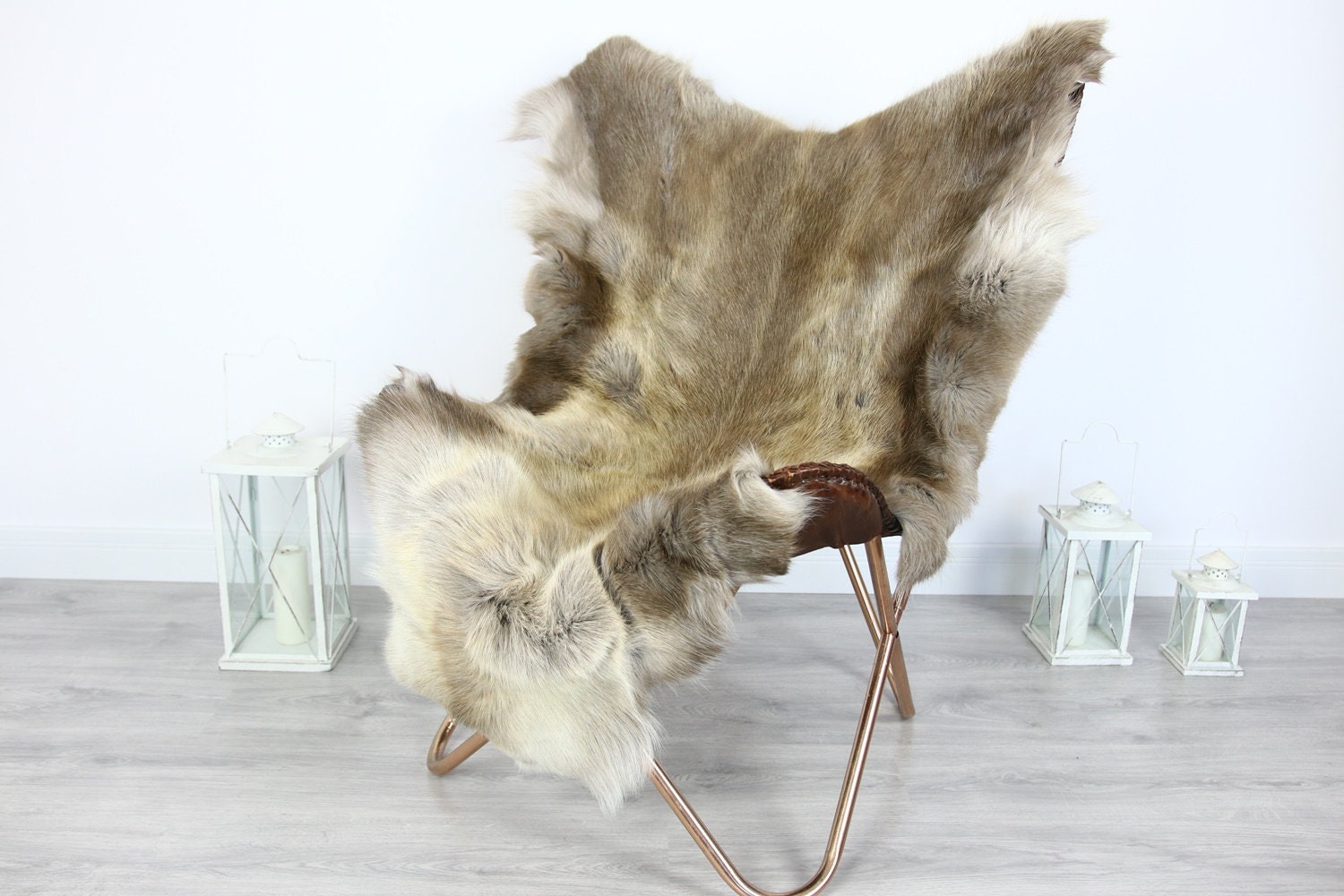 Reindeer Hide | Reindeer Rug | Reindeer Skin | Throw XXL EXTRA LARGE ...