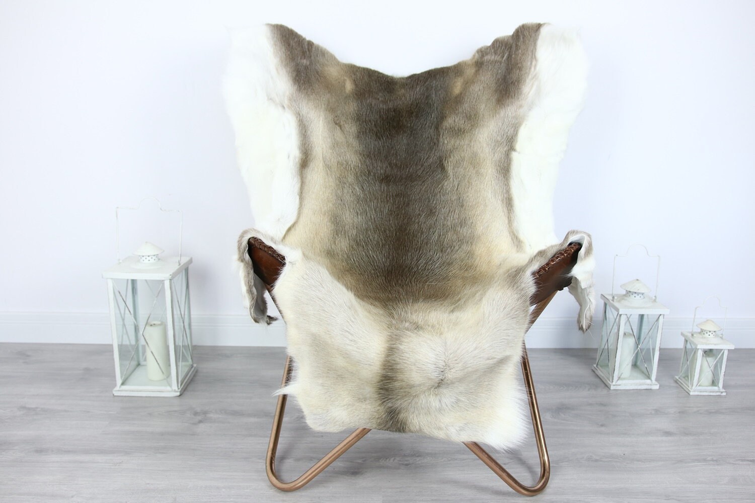Reindeer Hide | Reindeer Rug | Reindeer Skin | Throw XXL EXTRA LARGE ...
