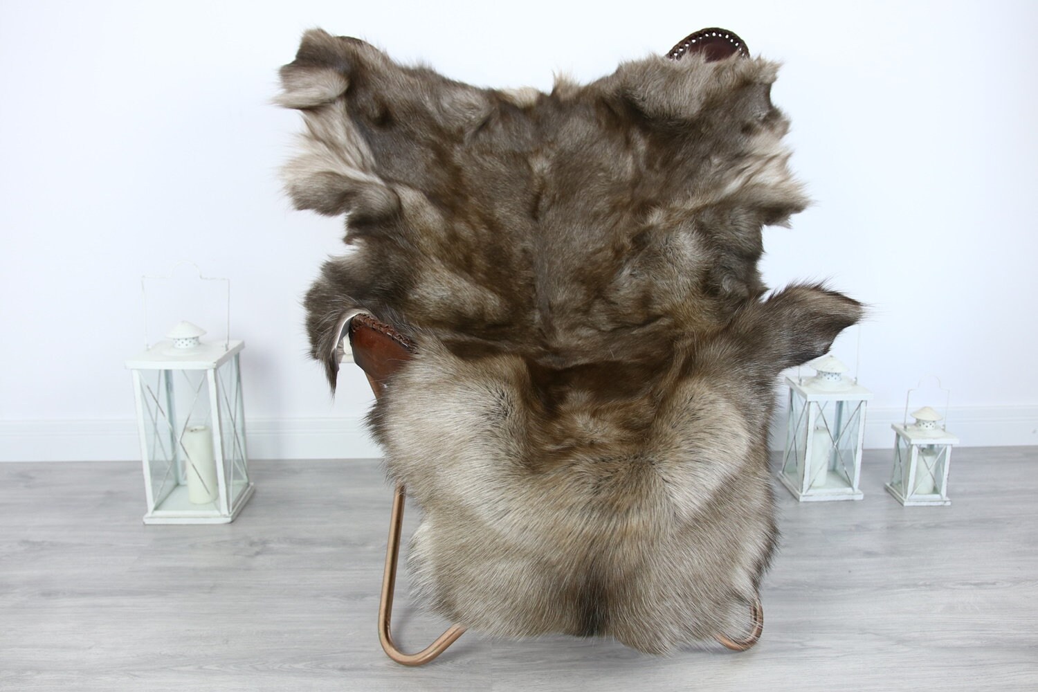 Reindeer Hide | Reindeer Rug | Reindeer Skin | Throw XXL EXTRA LARGE ...