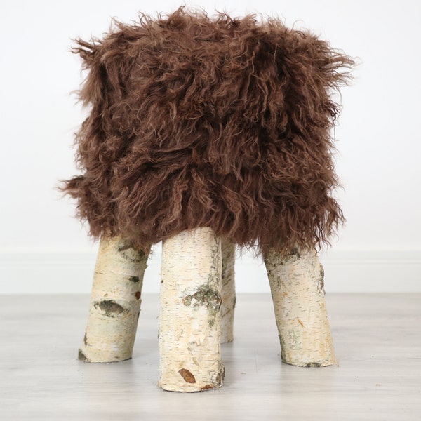 Fur Vanity Stool - Etsy