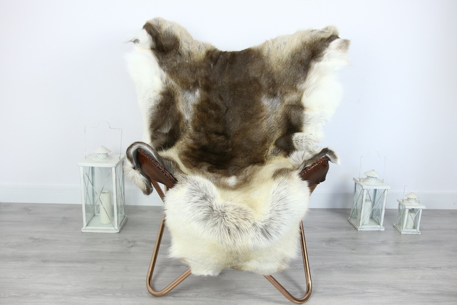 Reindeer Hide | Reindeer Rug | Reindeer Skin | Throw XXL EXTRA LARGE ...