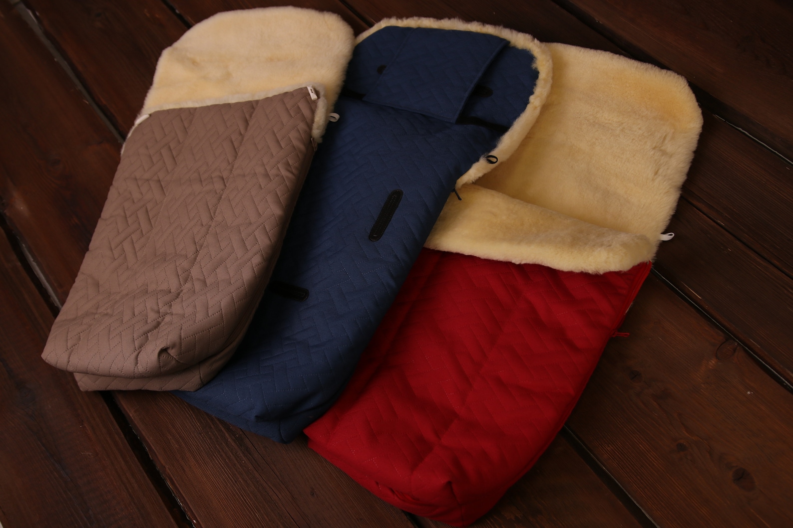 Real Natural Sheepskin Fur Universal Waterproof Footmuff Very Warm ...