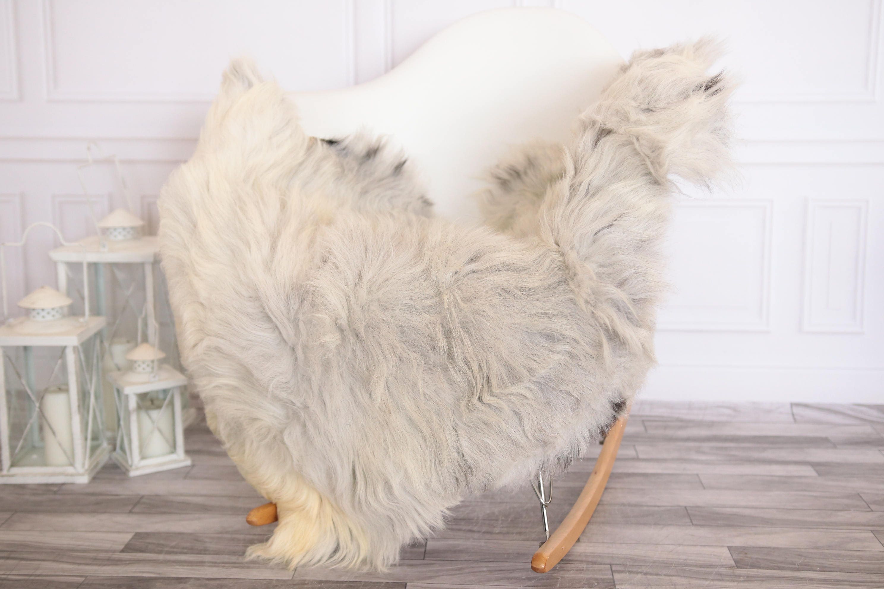 Organic Sheepskin Rug, Real Sheepskin Rug, Gute Sheepskin,Ivory Gray ...