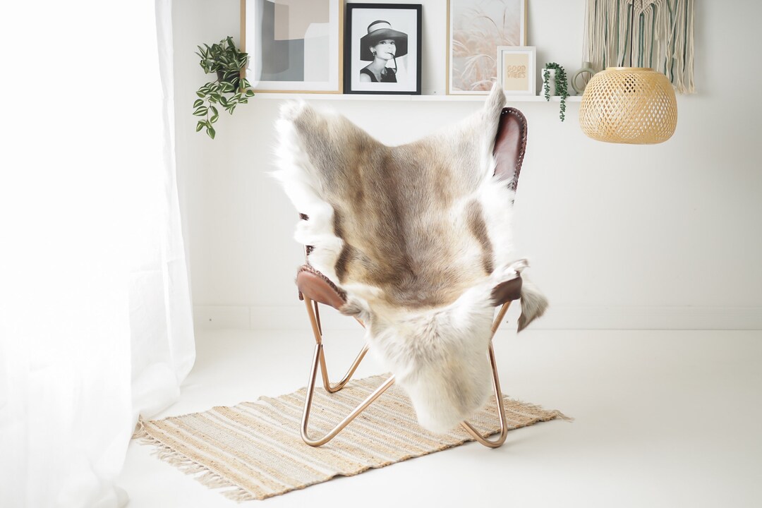 Reindeer Hide | Reindeer Rug | Reindeer Skin | Throw XXL EXTRA LARGE ...