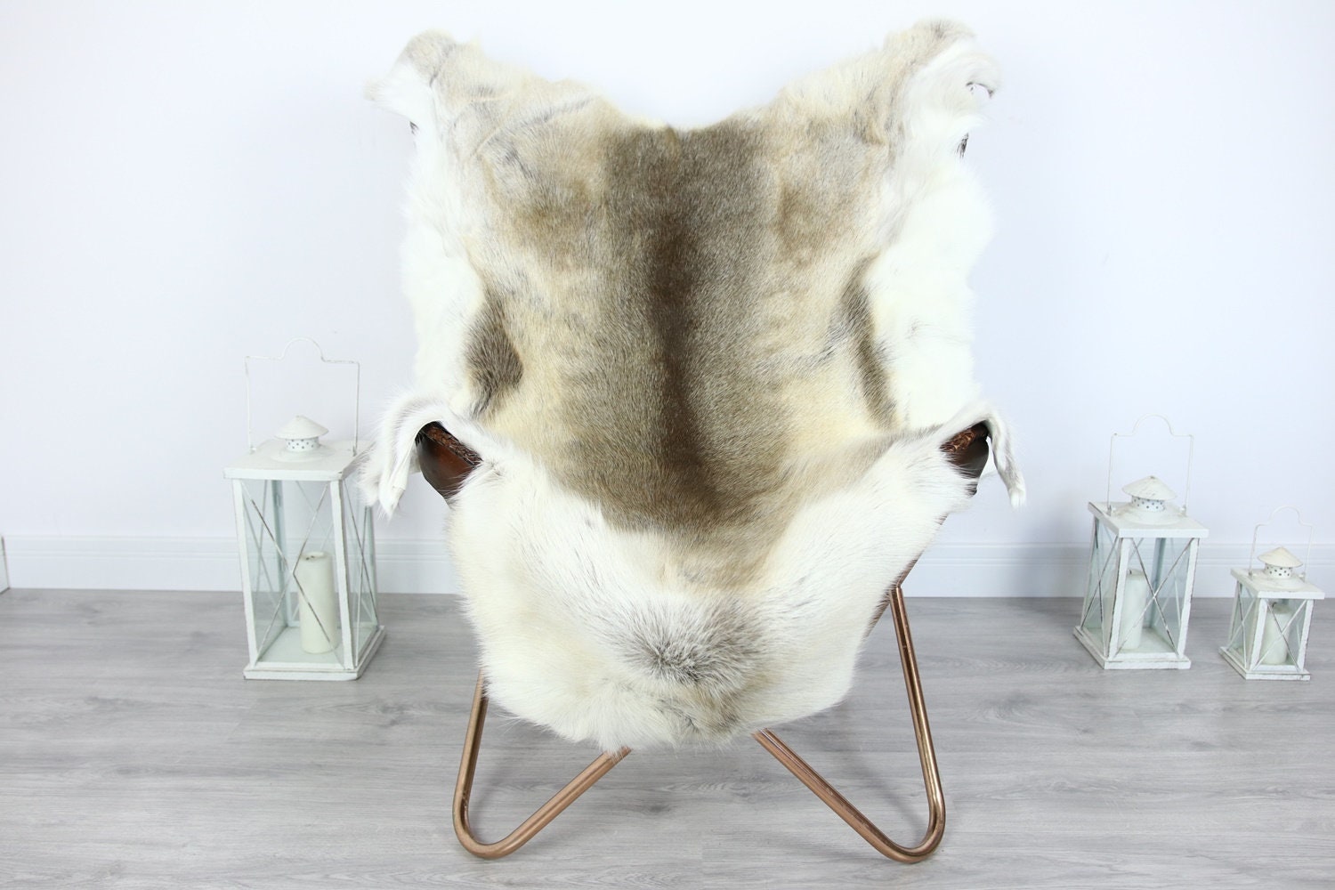 Reindeer Hide | Reindeer Rug | Reindeer Skin | Throw XXL EXTRA LARGE ...