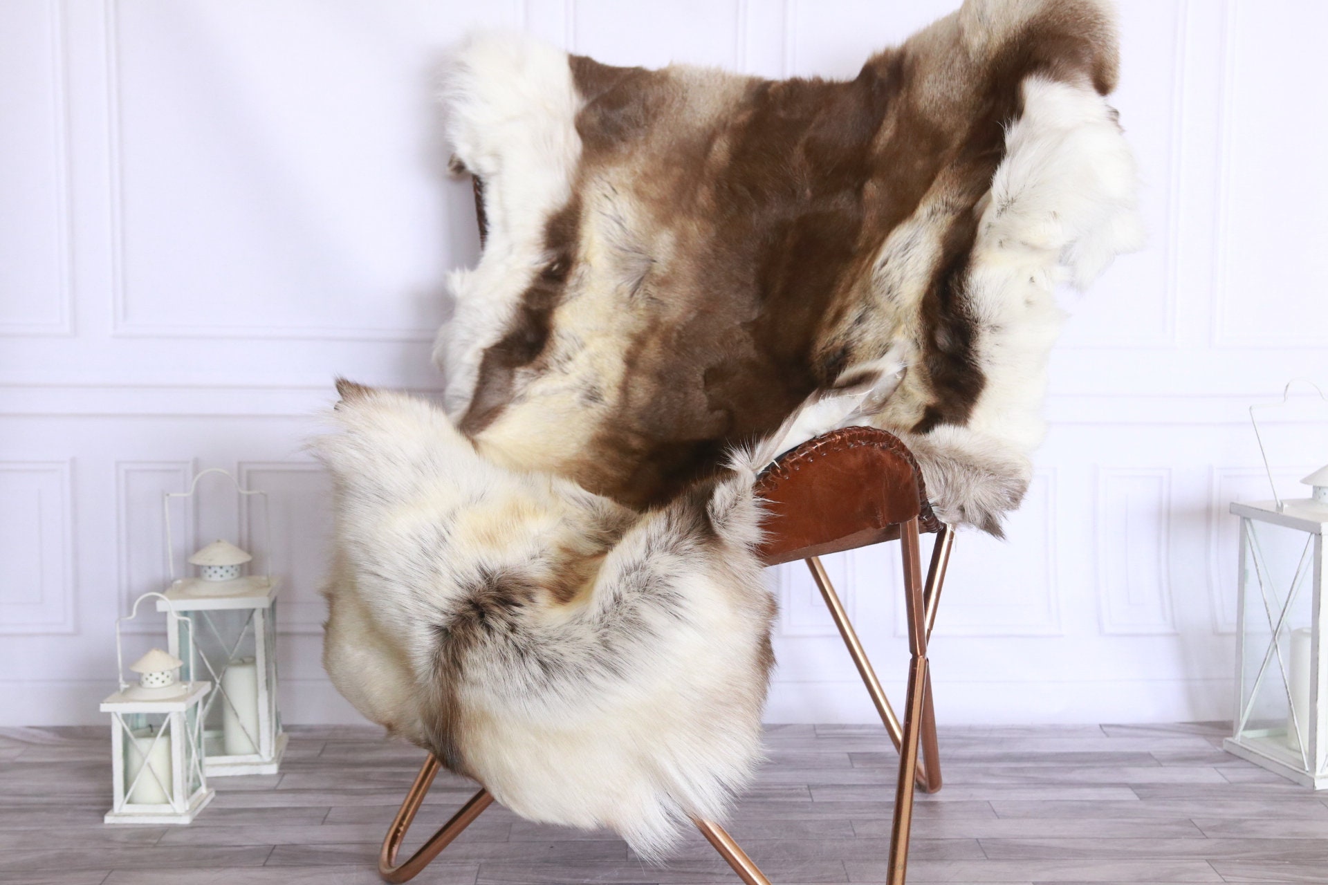 Reindeer Hide | Reindeer Rug | Reindeer Skin | Throw XXL EXTRA LARGE ...