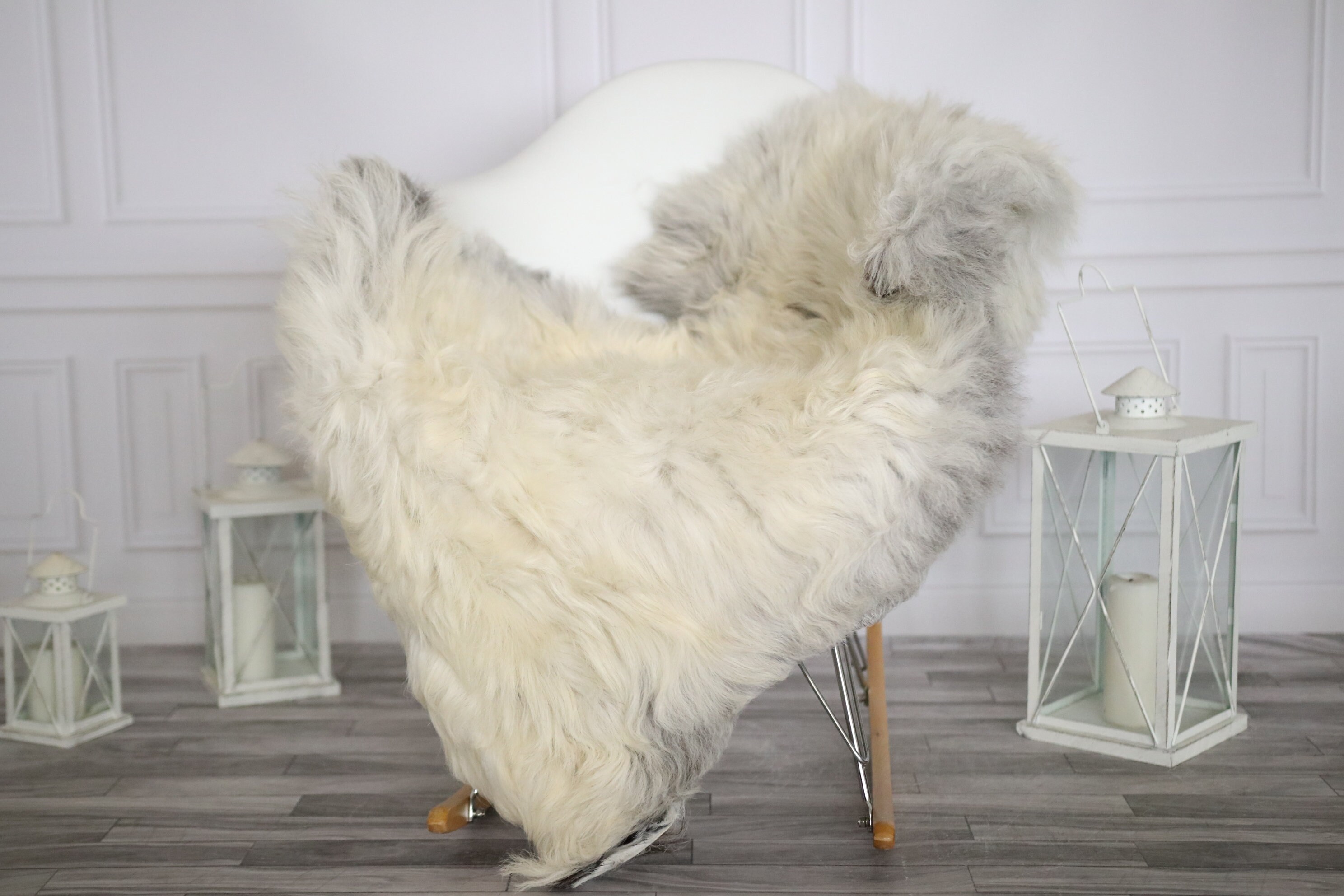 Organic Sheepskin Rug, Real Sheepskin Rug, Gute Sheepskin, Ivory Gray ...