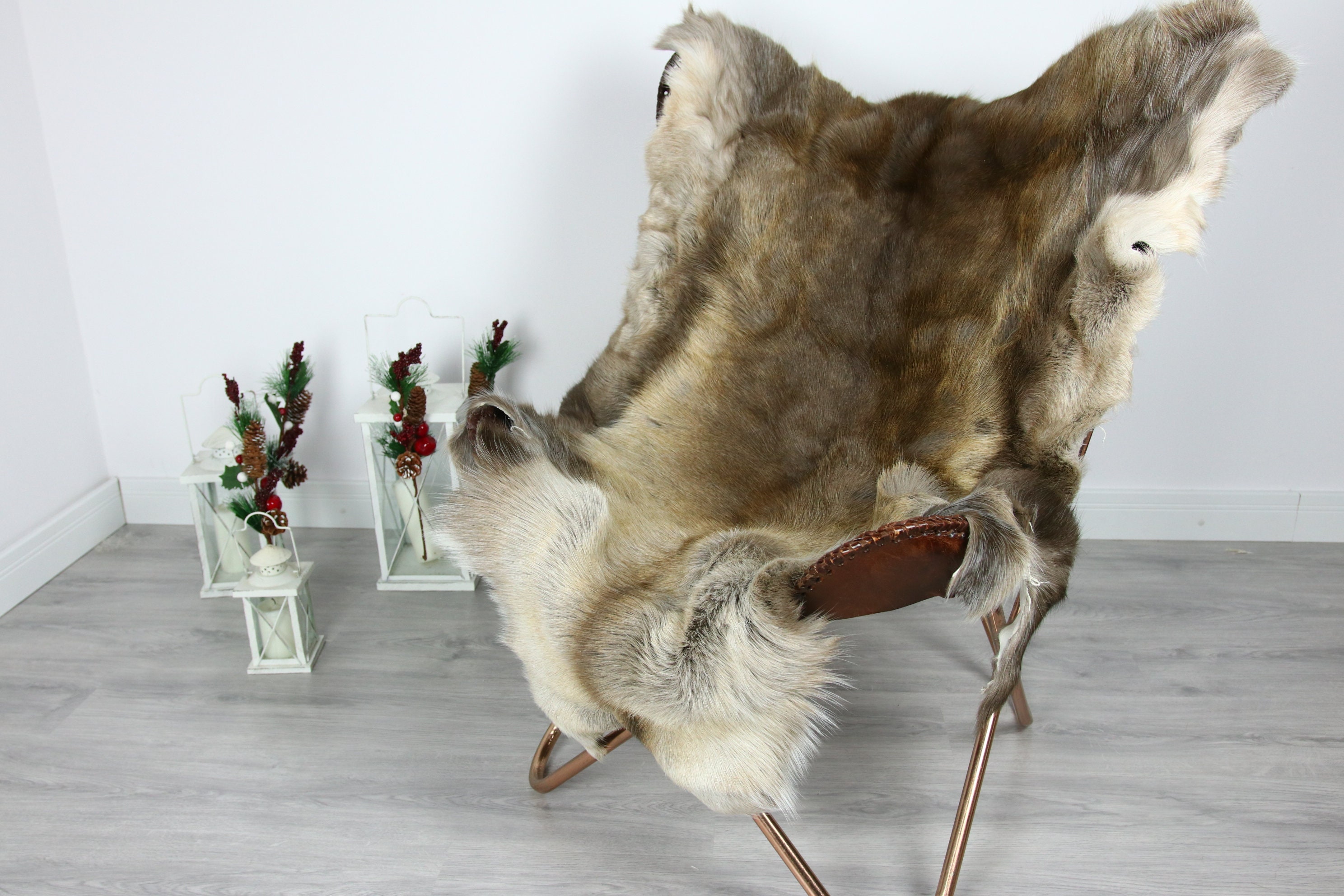 Reindeer Hide | Reindeer Rug | Reindeer Skin | Throw - Scandinavian ...