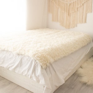 Exclusive Genuine Unique WOVEN Lamb Sheepskin, Lambskin Rug, Pelt ...