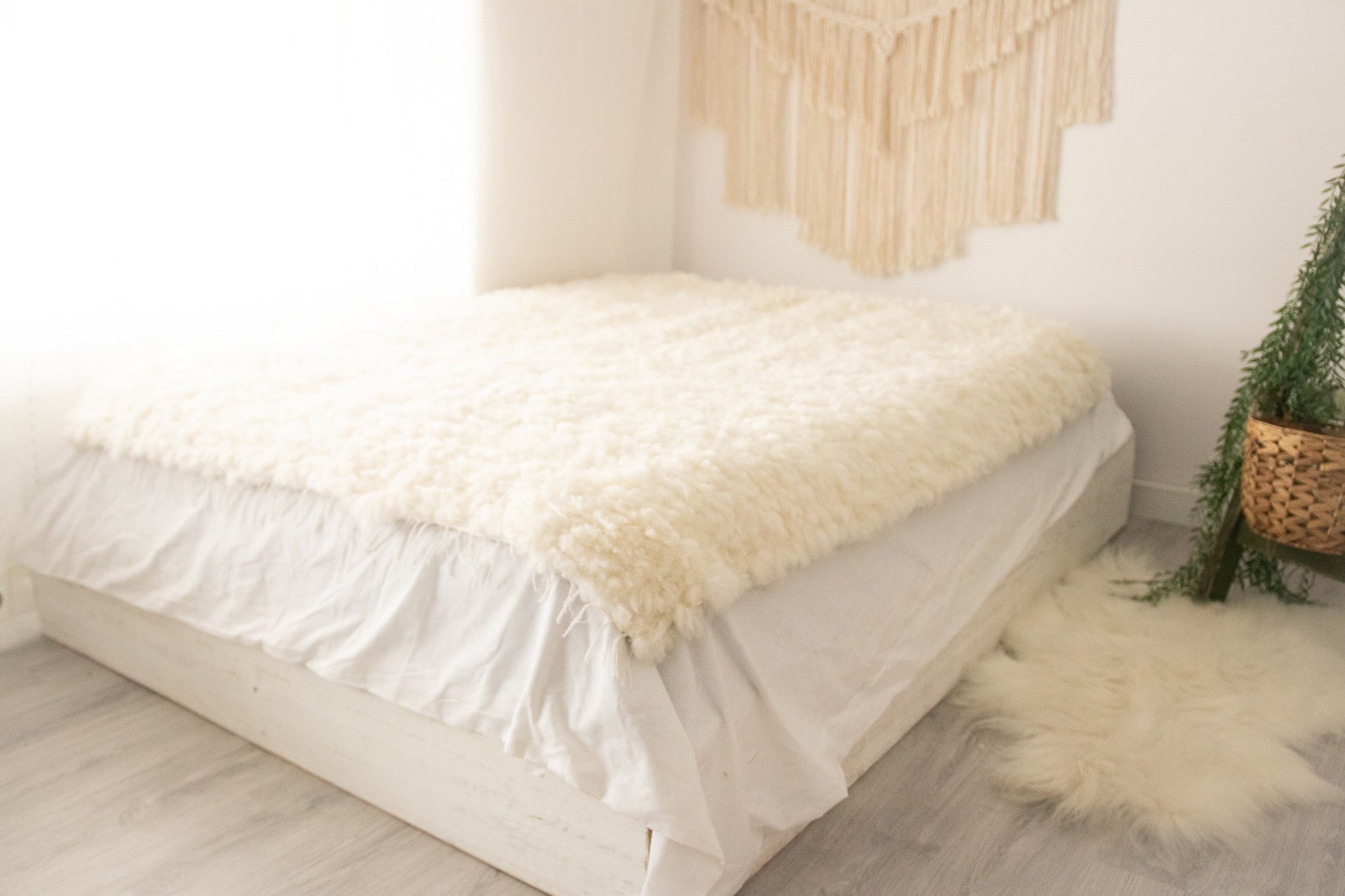 Exclusive Genuine Unique WOVEN Lamb Sheepskin Lambskin Rug | Etsy