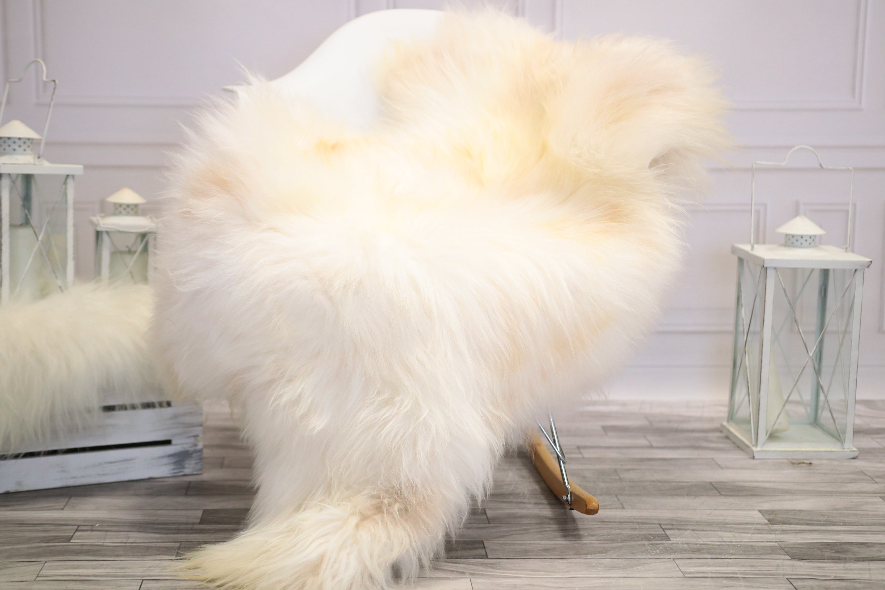 Icelandic Large Sheepskin | Real Sheepskin Rug | Ivory Sheepskin Rug ...