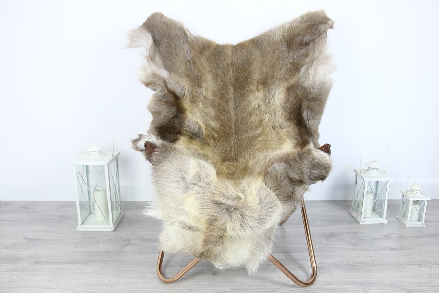 Reindeer Hide | Reindeer Rug | Reindeer Skin | Throw XXL EXTRA LARGE ...