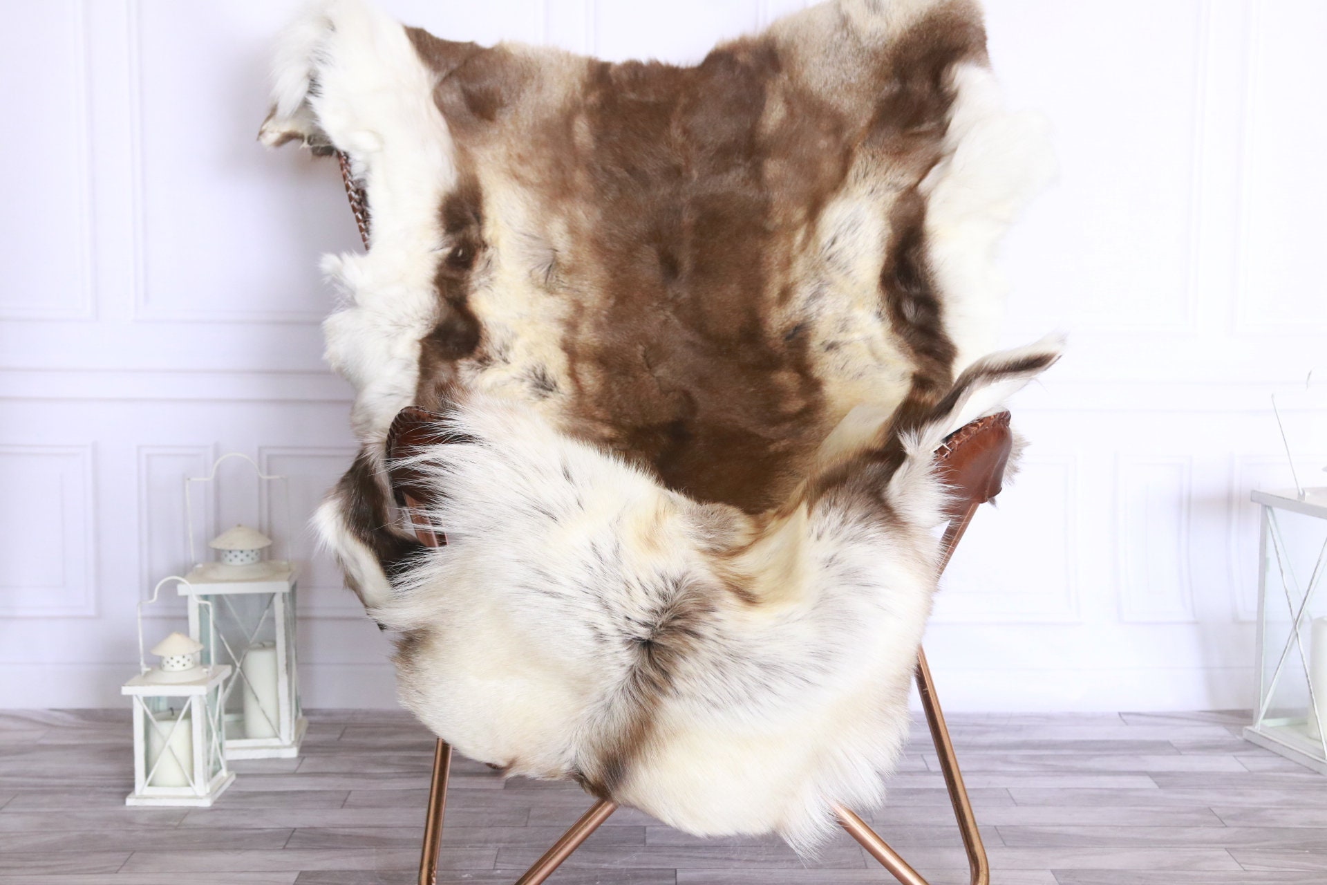 Reindeer Hide | Reindeer Rug | Reindeer Skin | Throw XXL EXTRA LARGE ...